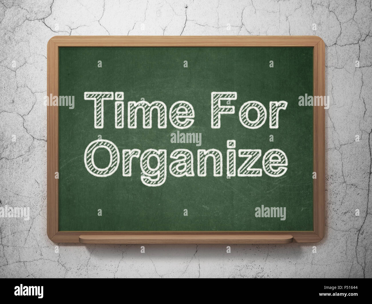 Time concept: Time For Organize on chalkboard background Stock Photo ...