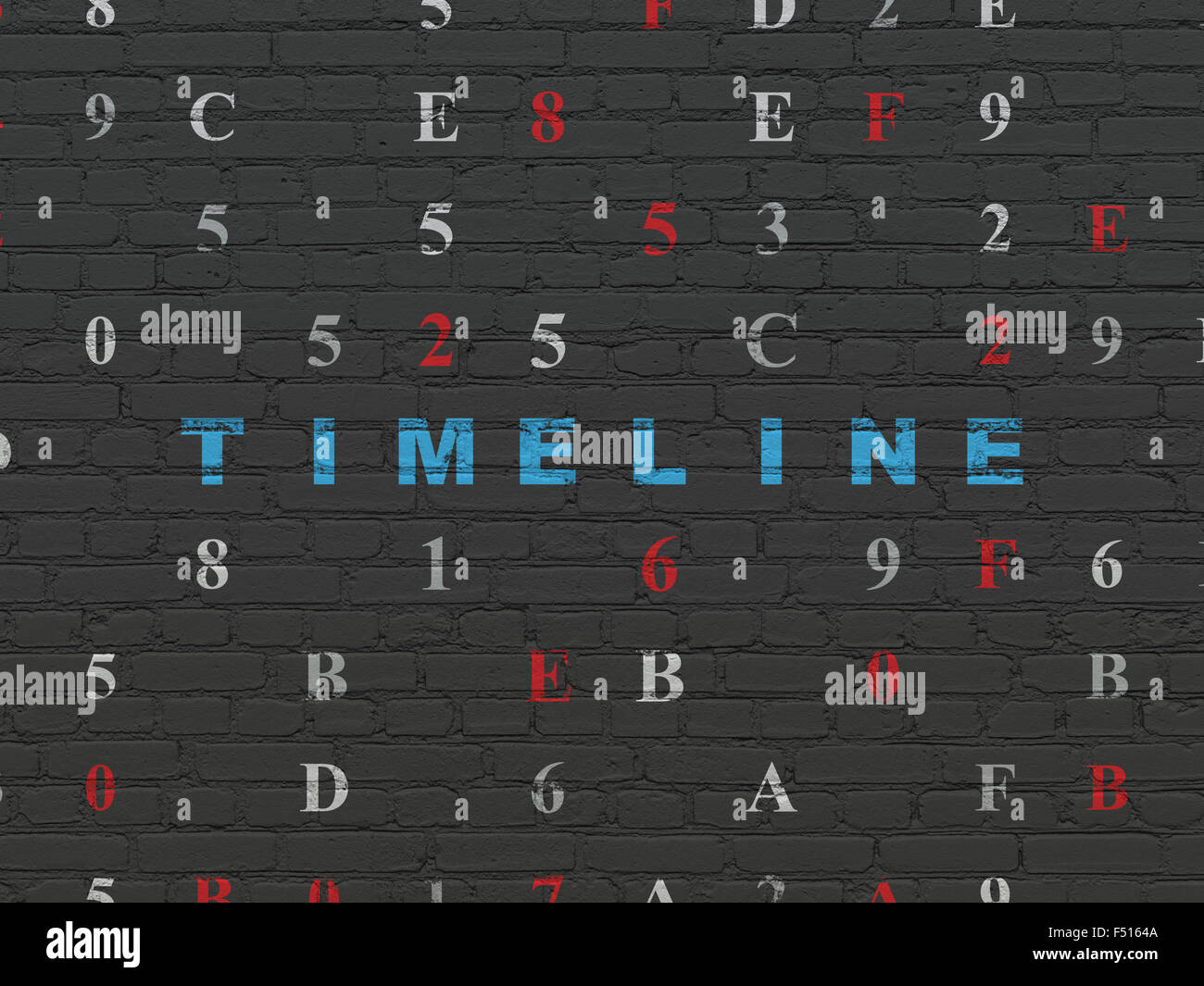Time concept: Timeline on wall background Stock Photo - Alamy