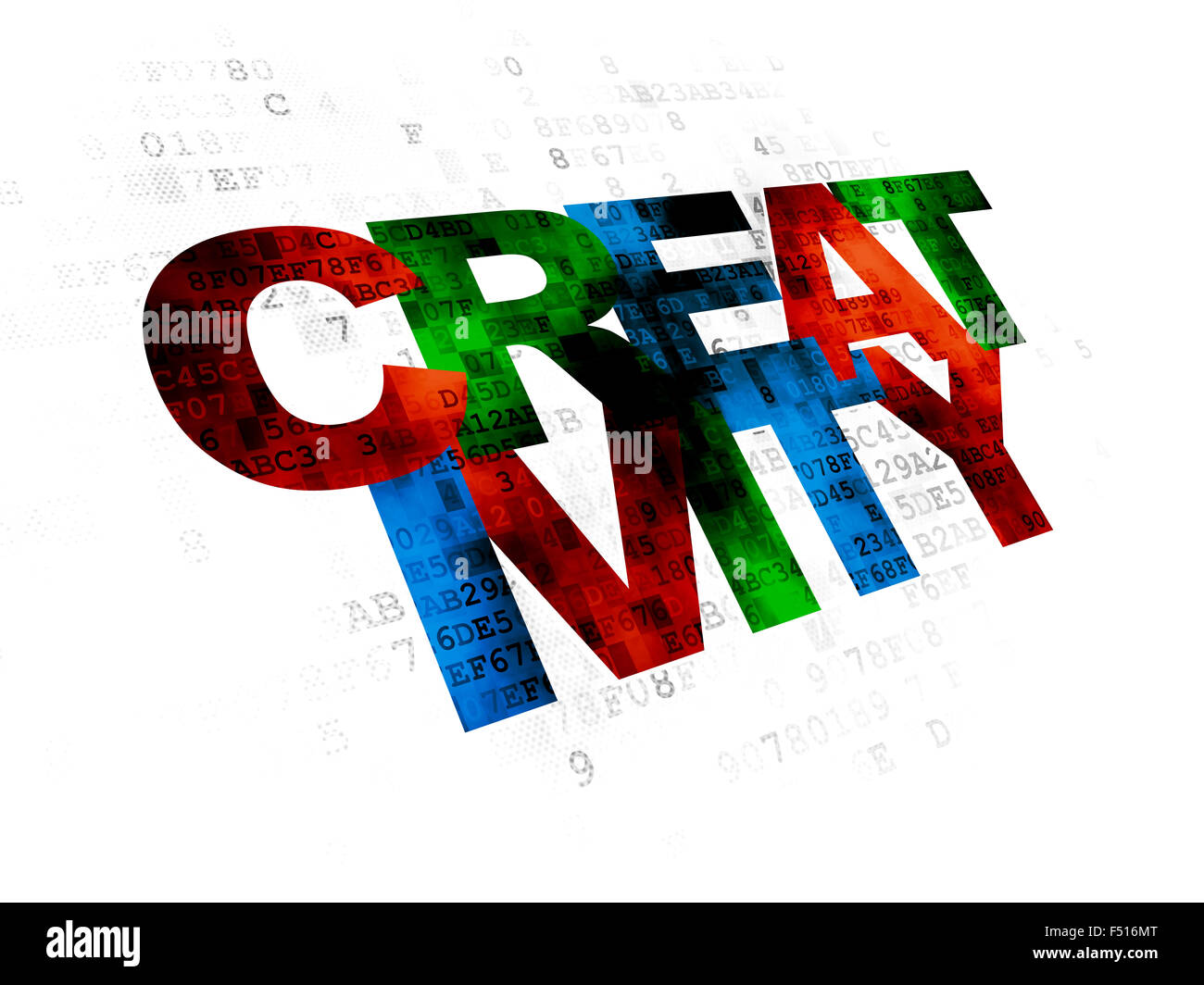 Marketing concept: Creativity on Digital background Stock Photo - Alamy