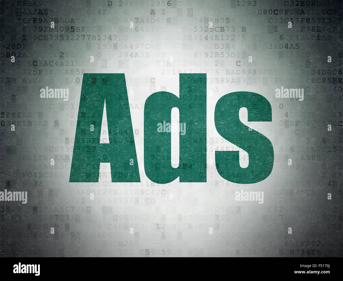Advertising concept: Ads on Digital Paper background Stock Photo - Alamy