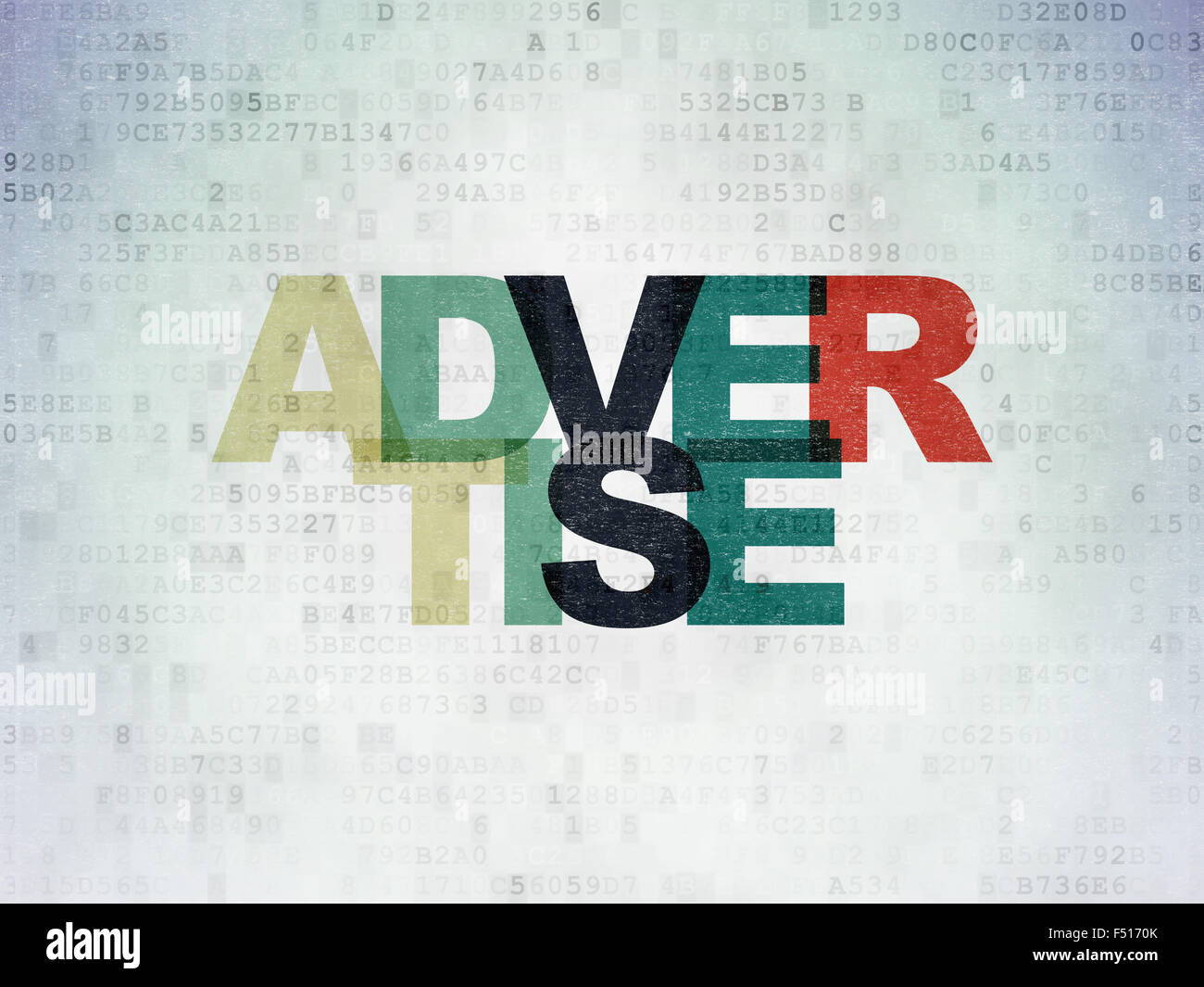 Marketing concept: Advertise on Digital Paper background Stock Photo ...