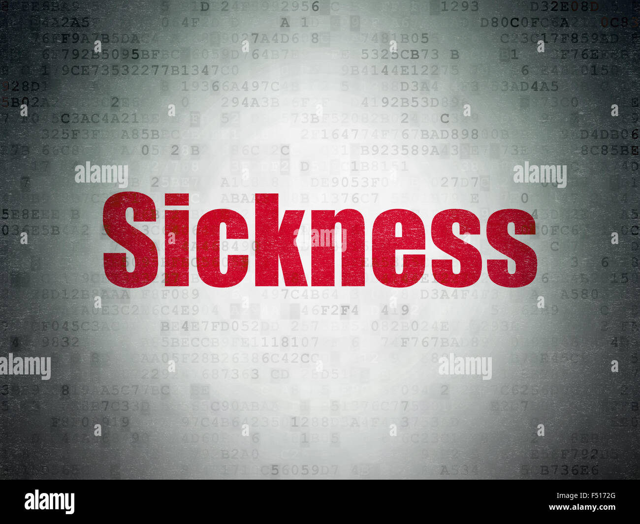 Health concept: Sickness on Digital Paper background Stock Photo - Alamy
