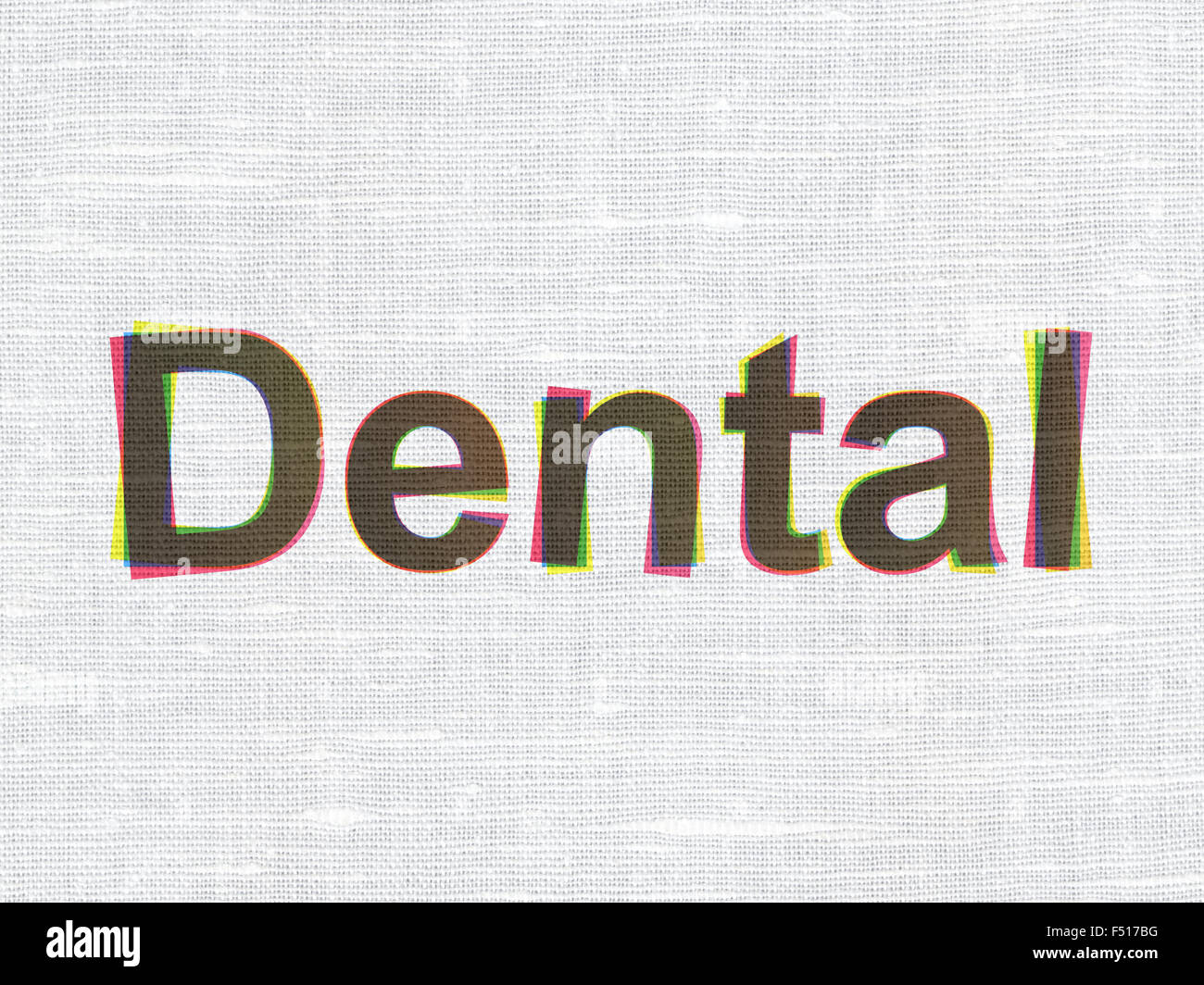 Medicine concept: Dental on fabric texture background Stock Photo - Alamy