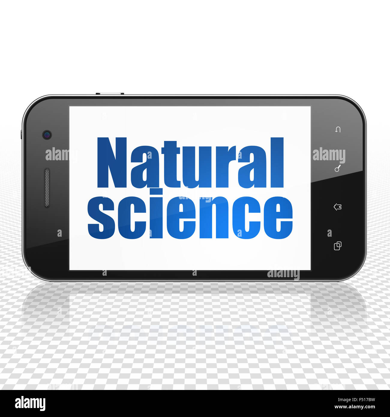 Science concept: Smartphone with Natural Science on display Stock Photo ...