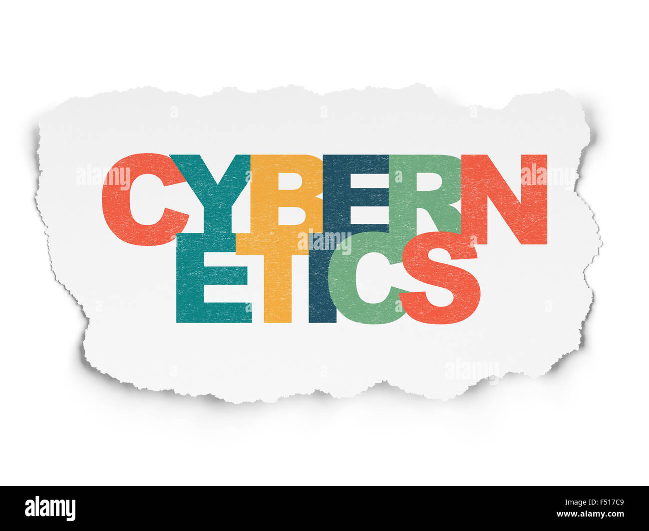 Science concept: Cybernetics on Torn Paper background Stock Photo - Alamy