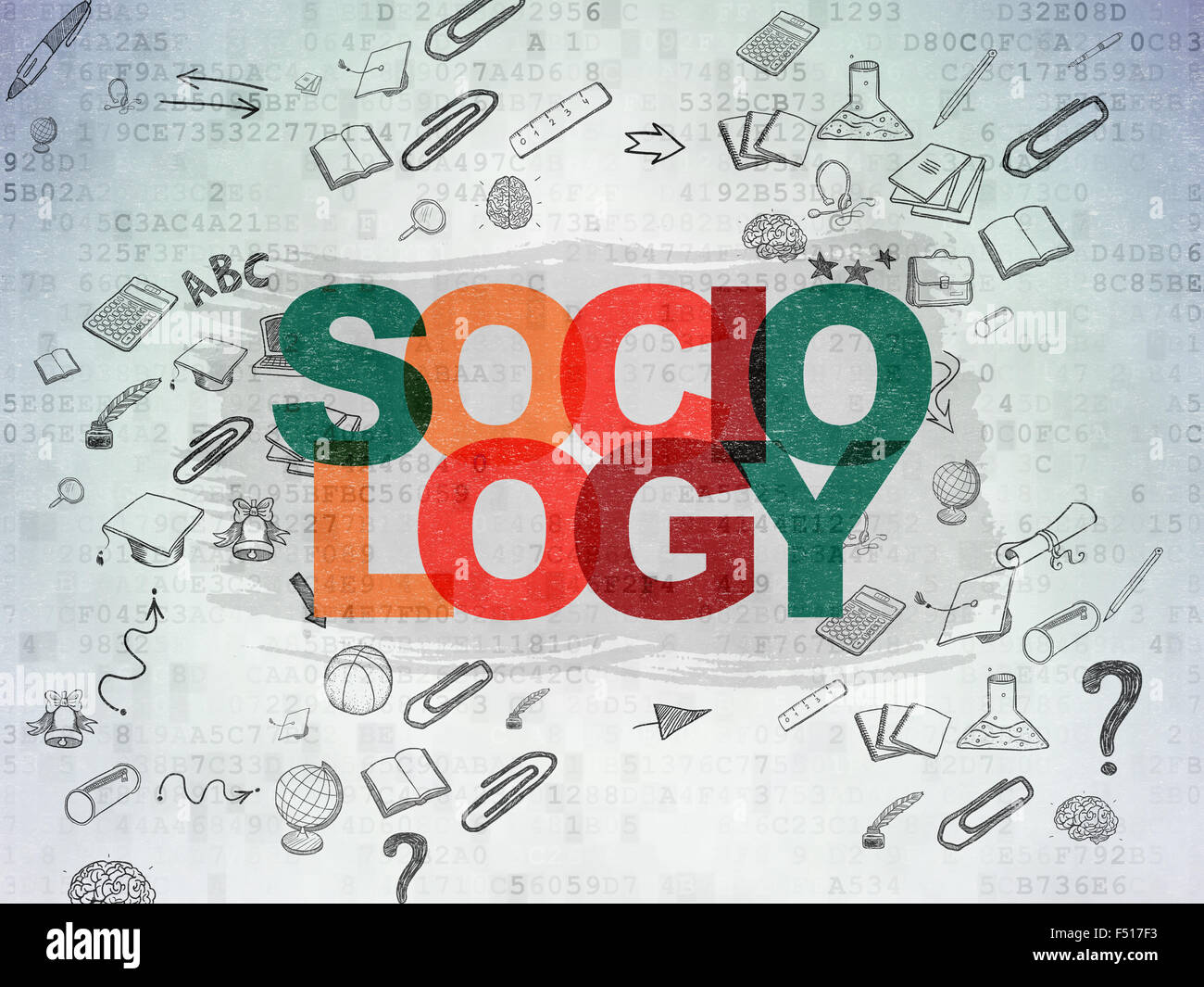 Learning concept: Sociology on Digital Paper background Stock Photo - Alamy