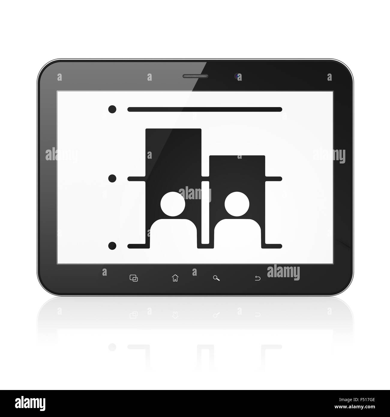 Political concept: Tablet Computer with Election on display Stock Photo ...