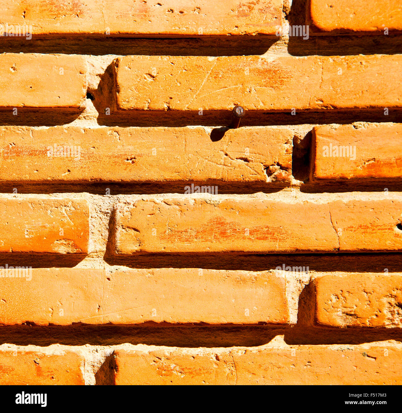 texture wall in africa morocco the old brick construction concrete ...