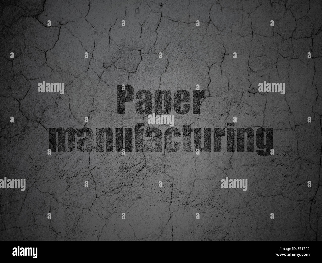 Industry concept: Paper Manufacturing on grunge wall background Stock ...