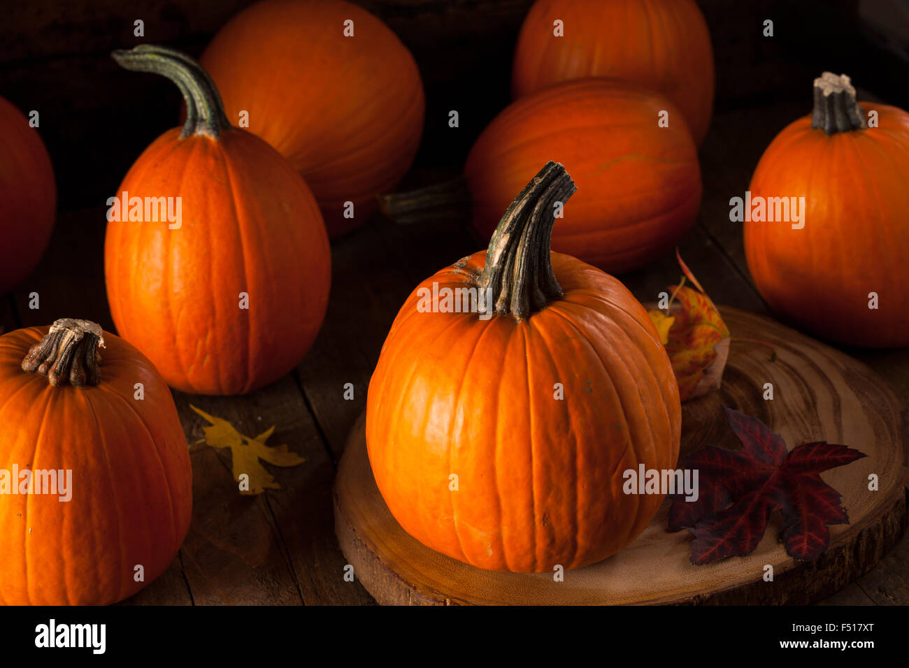 Raw Organic Pie Pumpkins Ready to Use Stock Photo - Alamy