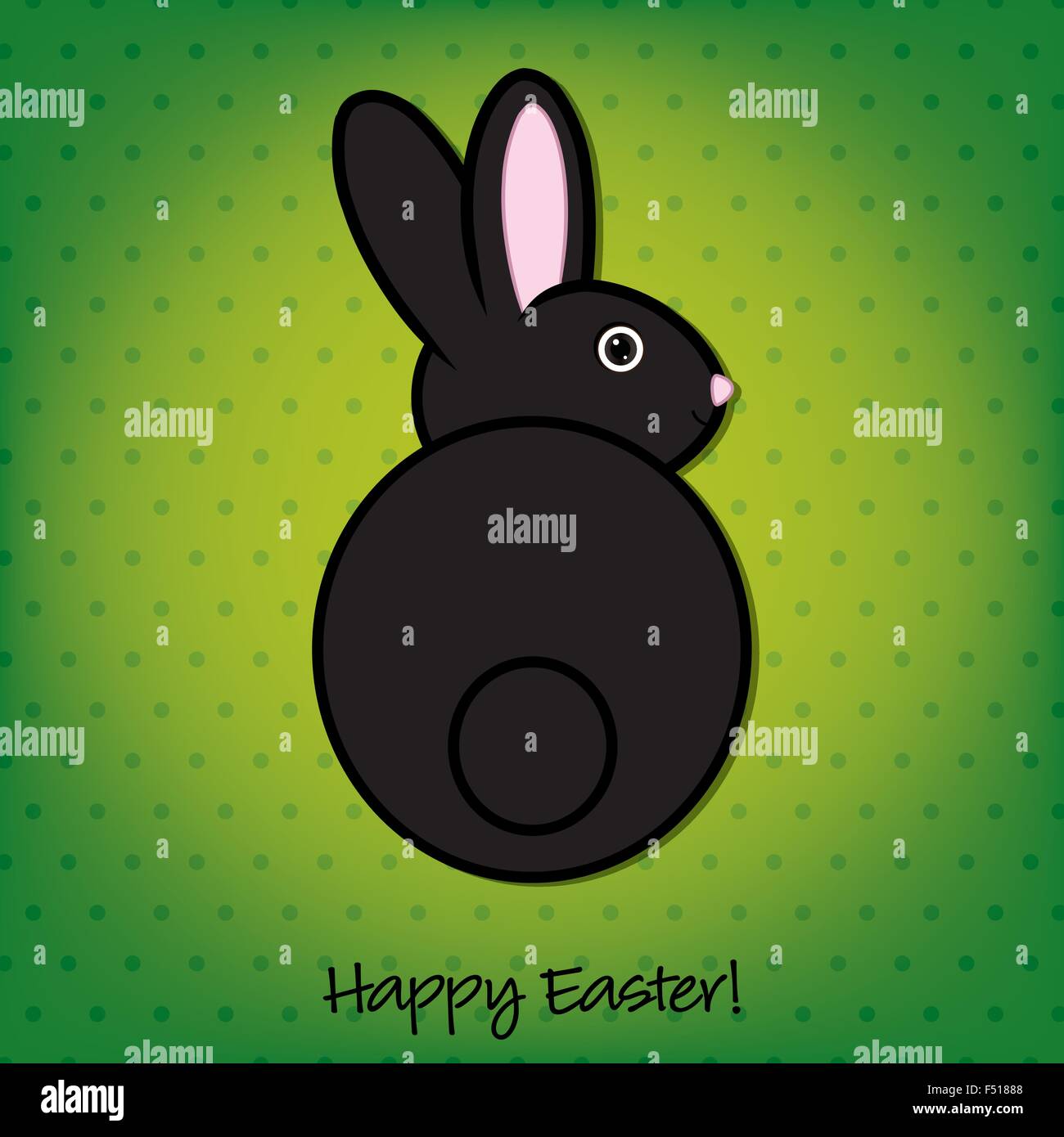 Easter bunny card in vector format Stock Vector Image & Art - Alamy