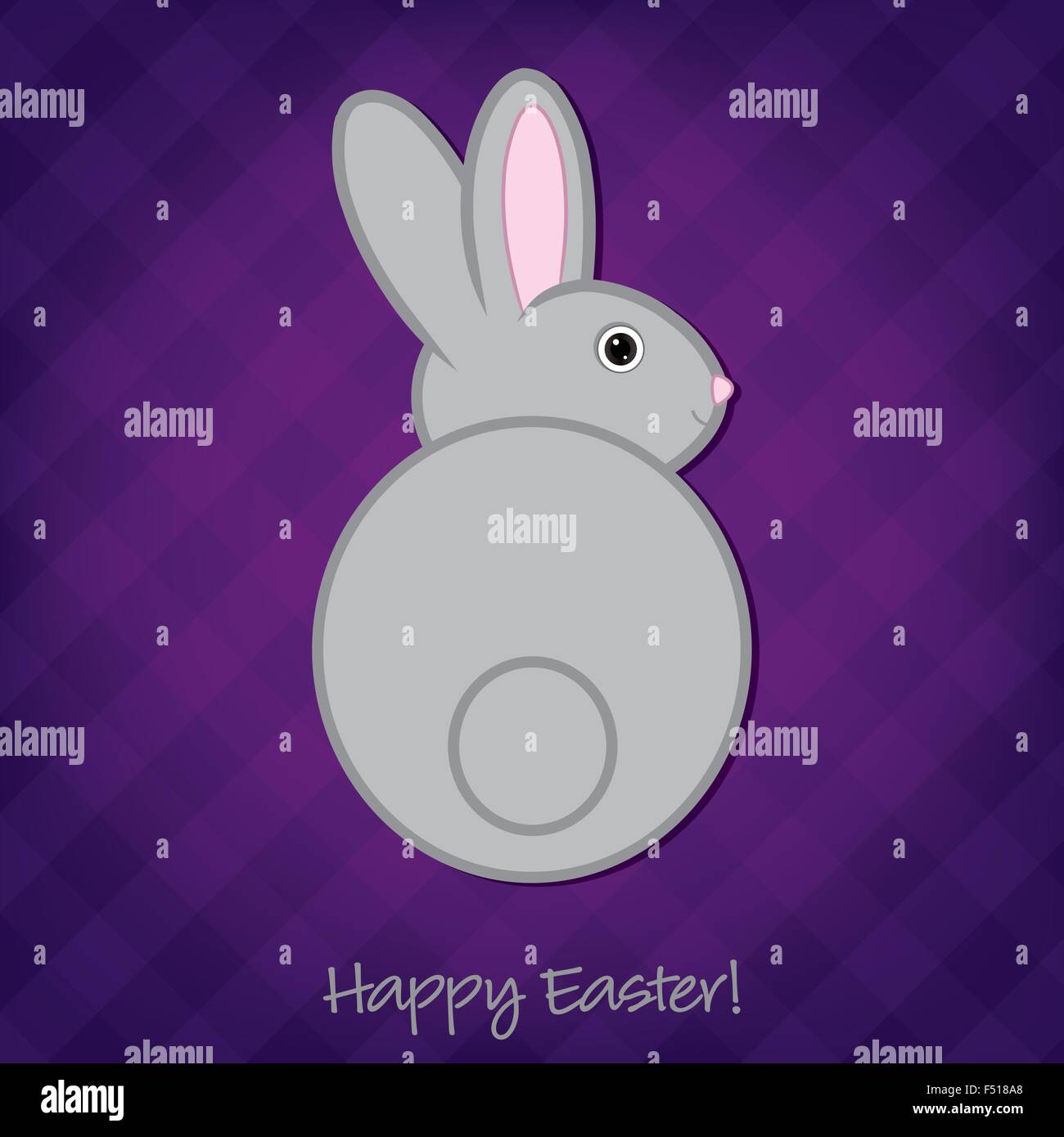 Purple easter bunny Stock Vector Images - Alamy