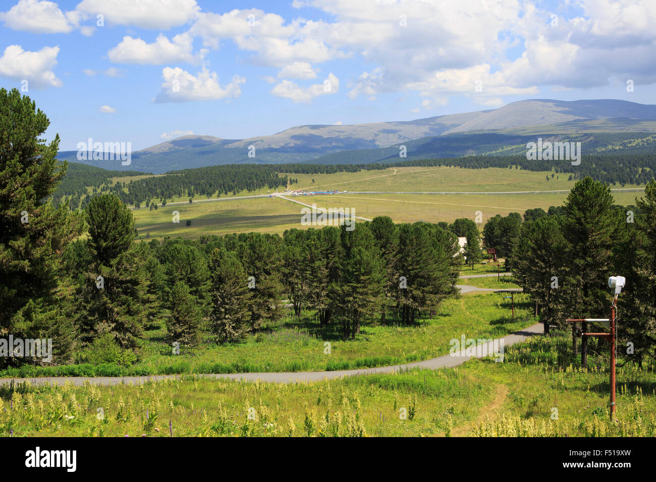 Sports complex Seminsky. Year round training center biathletes Stock ...