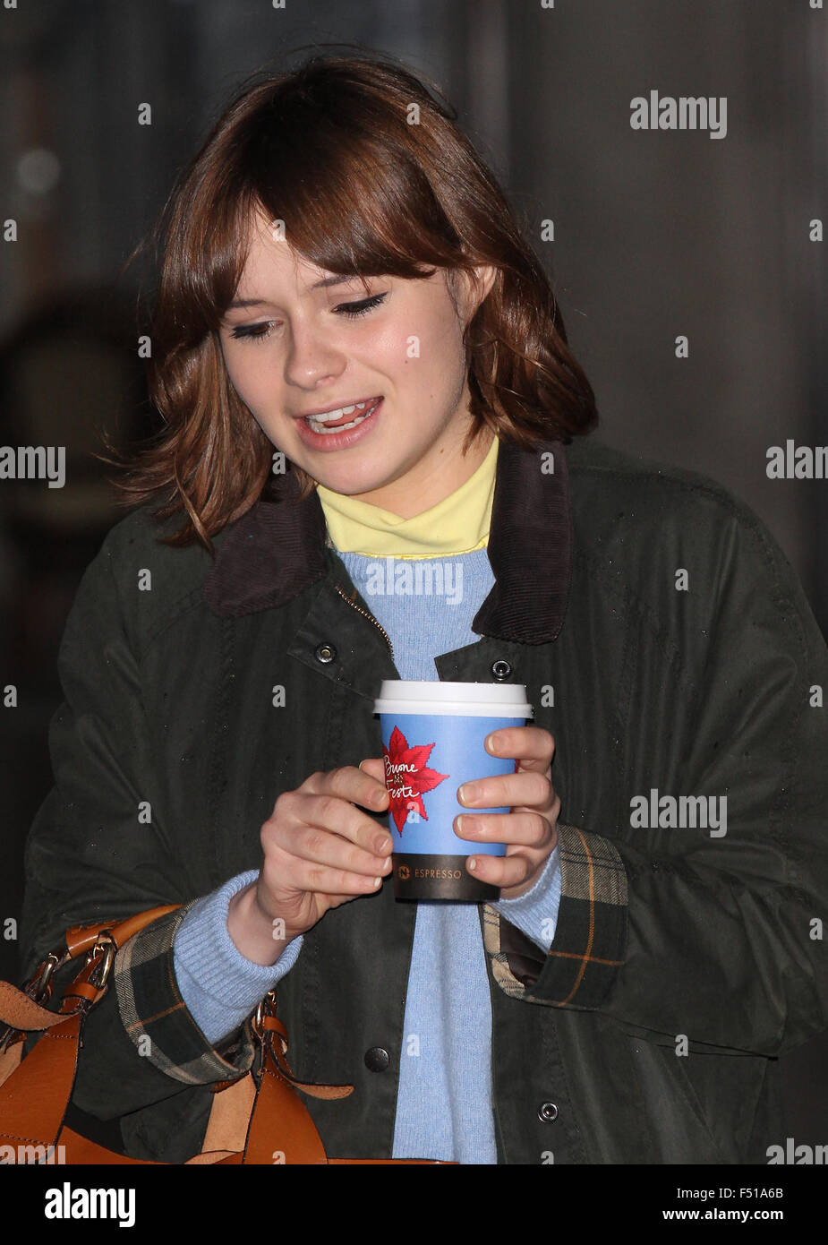 Gabrielle Aplin Seen At The Bbc In London High Resolution Stock ...