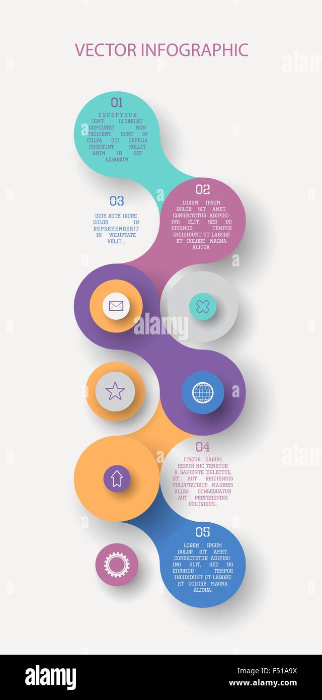 Circle flat infographic Stock Vector Image & Art - Alamy