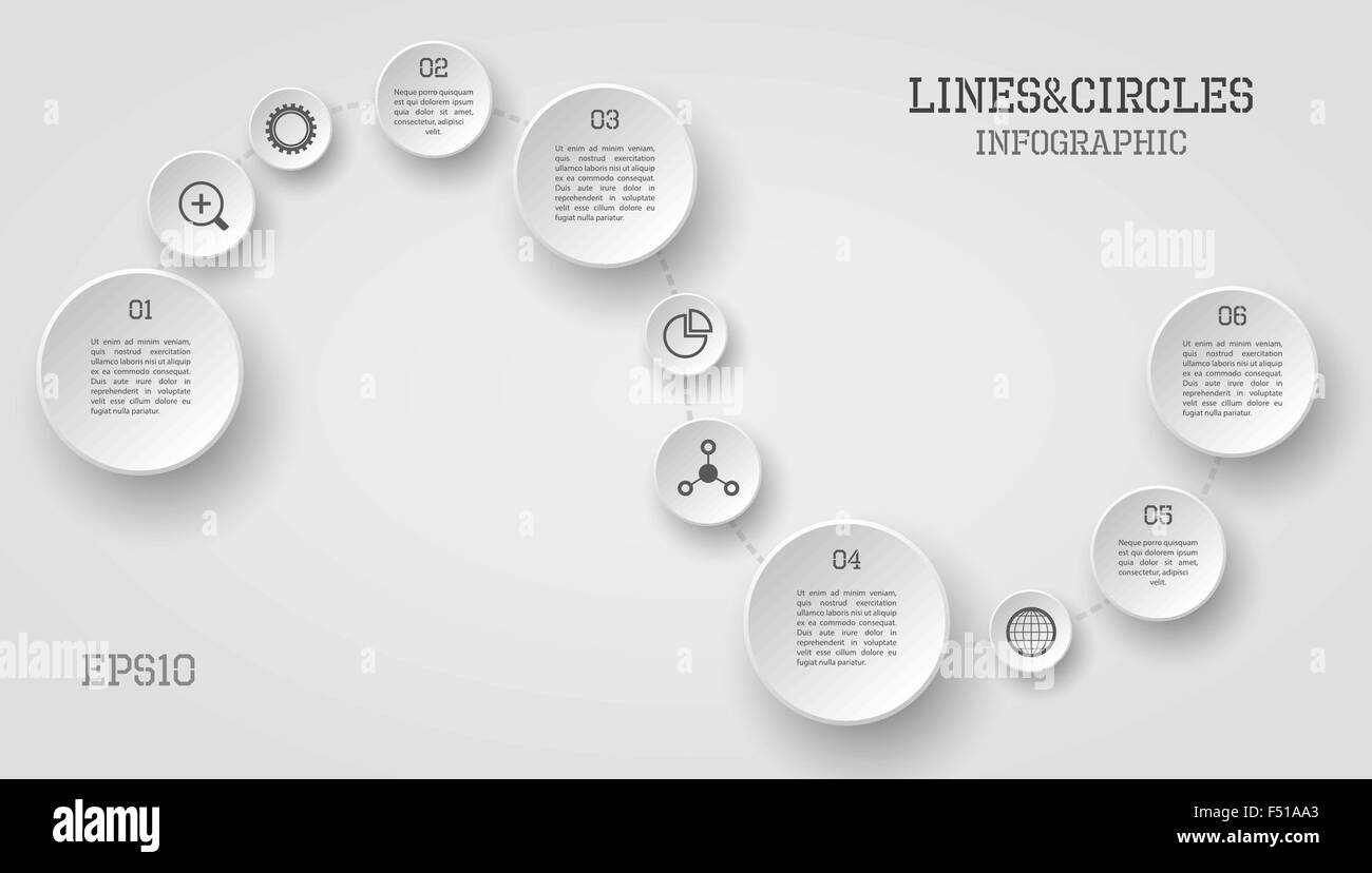 Circle white infographic Stock Vector Image & Art - Alamy