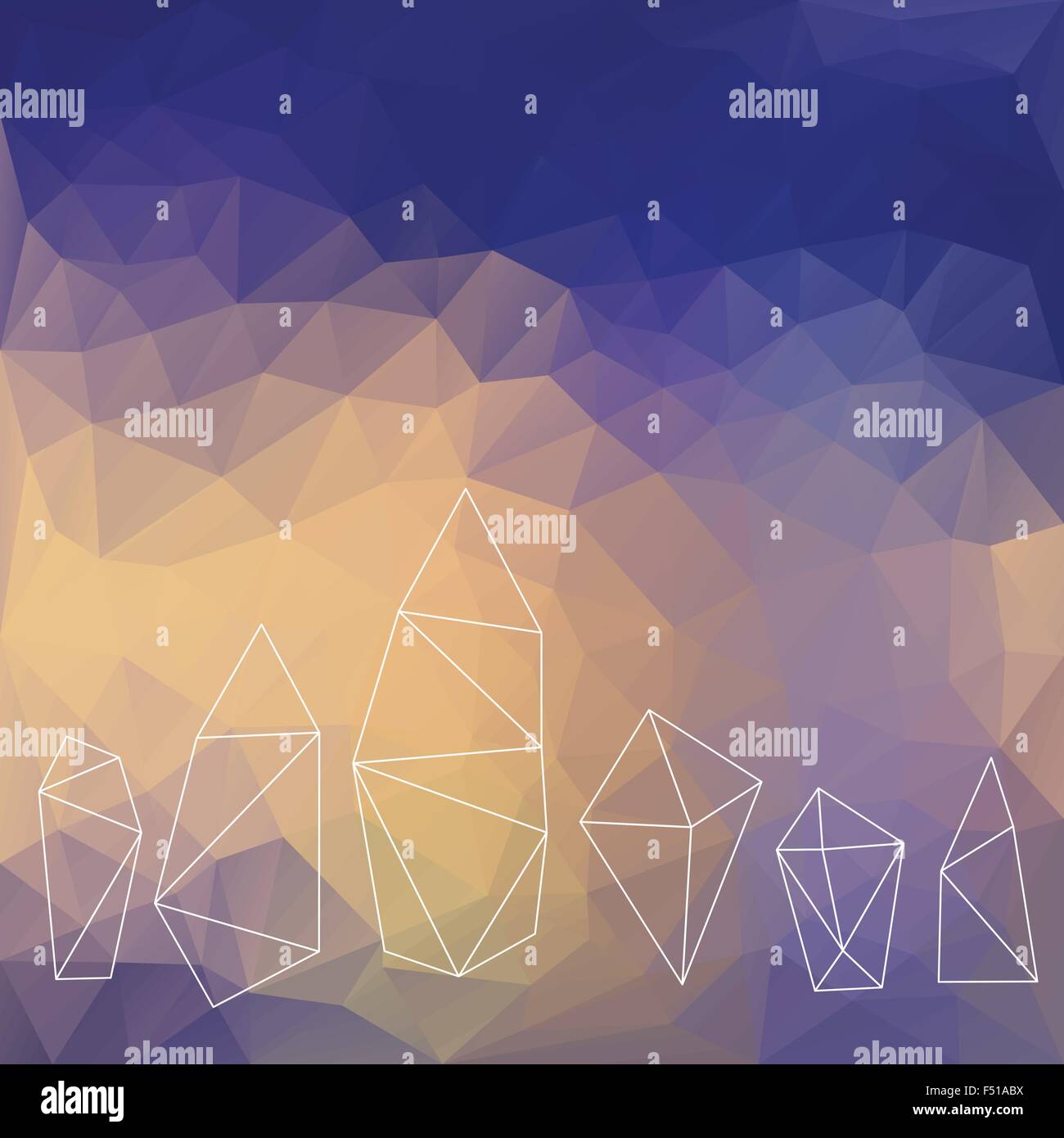 Ice crystals blue gem Stock Vector Images - Alamy