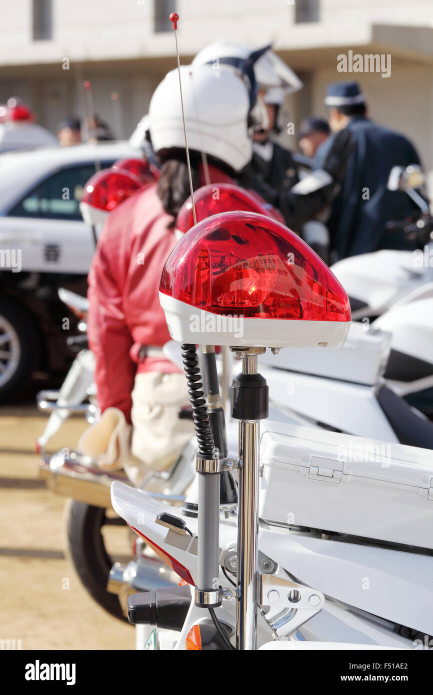 Red police light, emergency light, police siren Stock Photo - Alamy