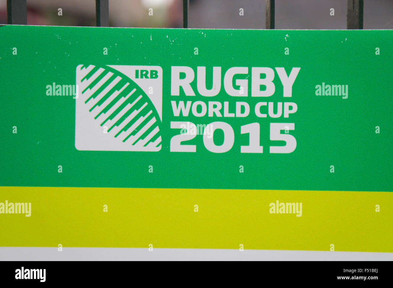 The Stadium, Queen Elizabeth Olympic Park, Rugby World Cup 2015 sign ...