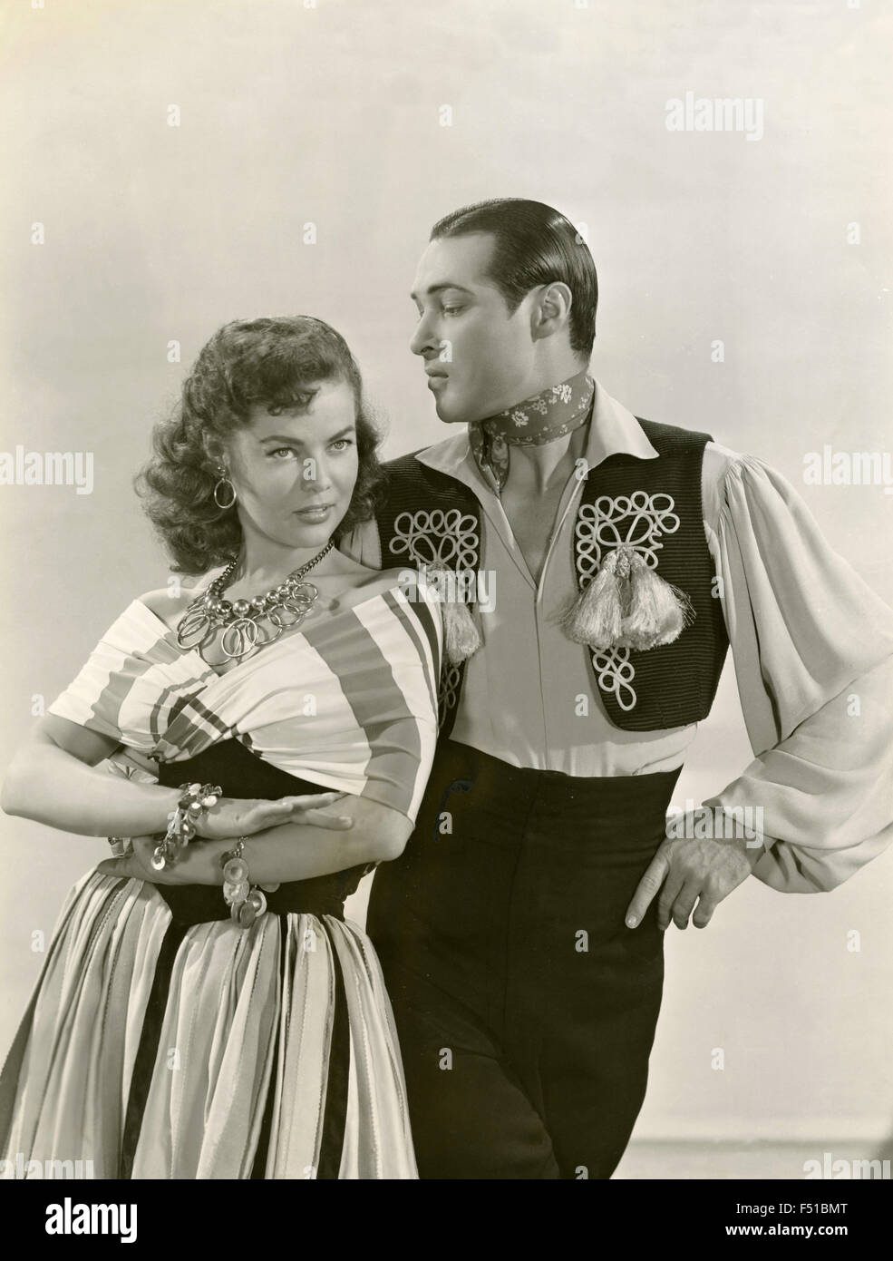 Actors Anthony Dexter and Dona Drake in a scene from the film ...