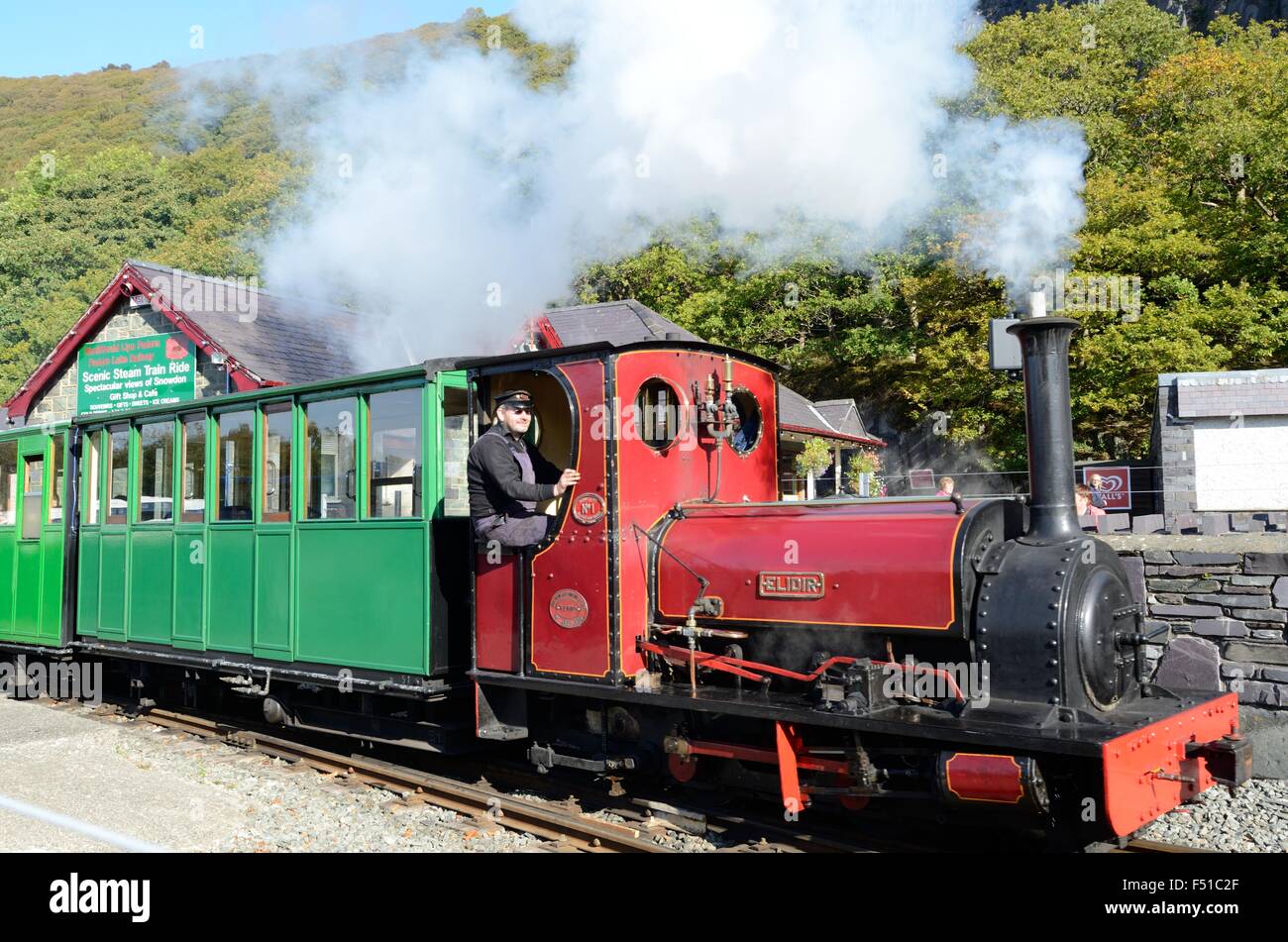 Llanberis lake railway steam train hi-res stock photography and images - Alamy