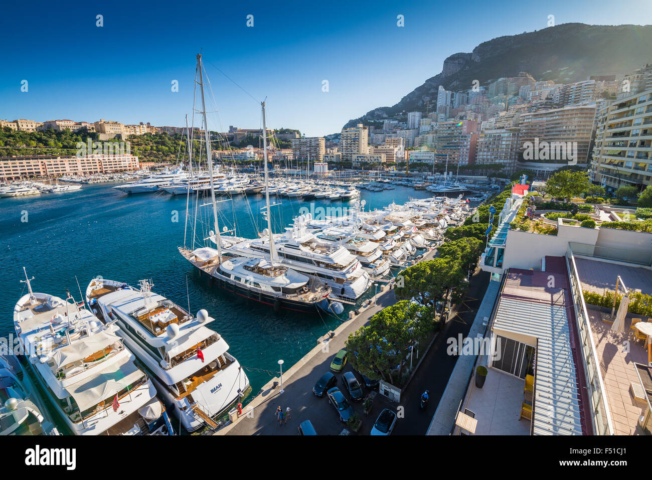 Yachts in Port Hercules, Monte Carlo, Monaco Stock Photo - Alamy
