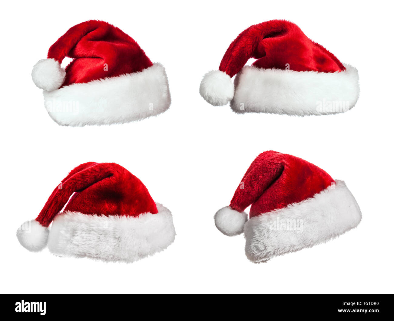 Red santa claus hats Cut Out Stock Images & Pictures - Alamy
