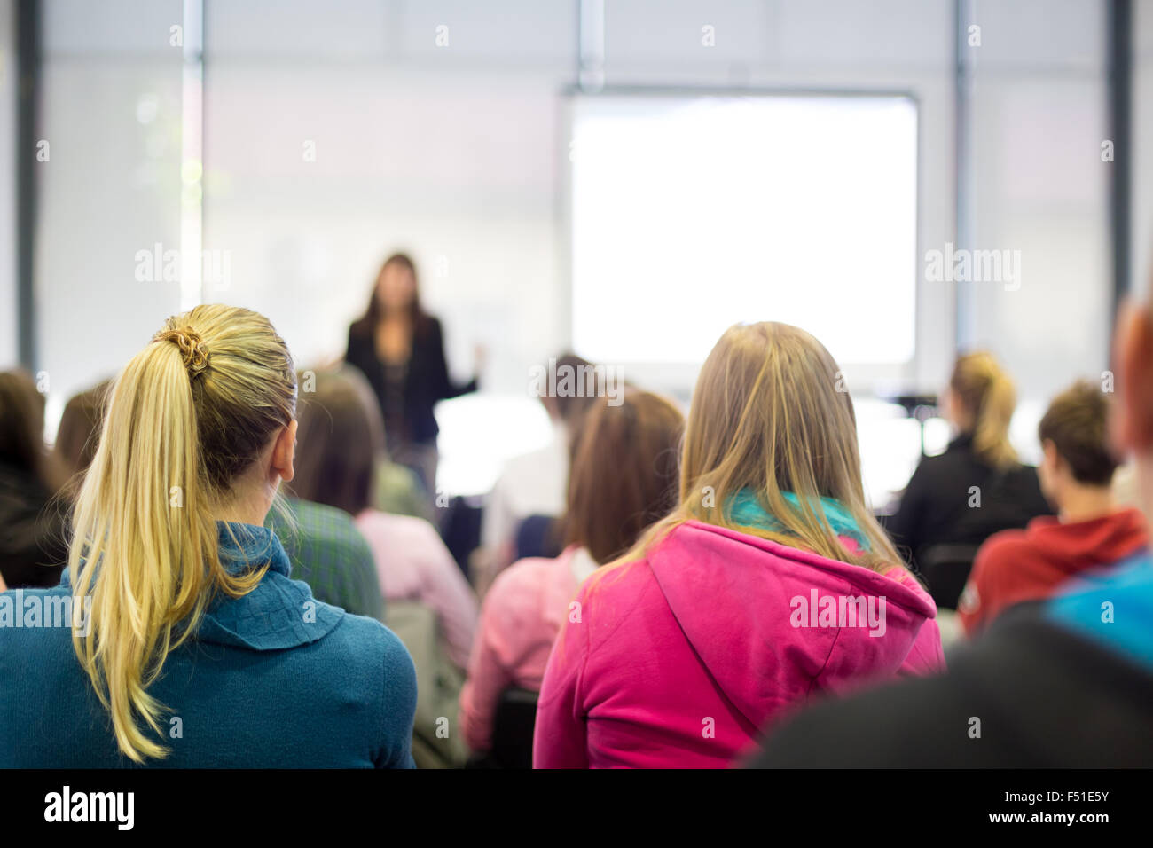 Lecture at university Stock Photo - Alamy