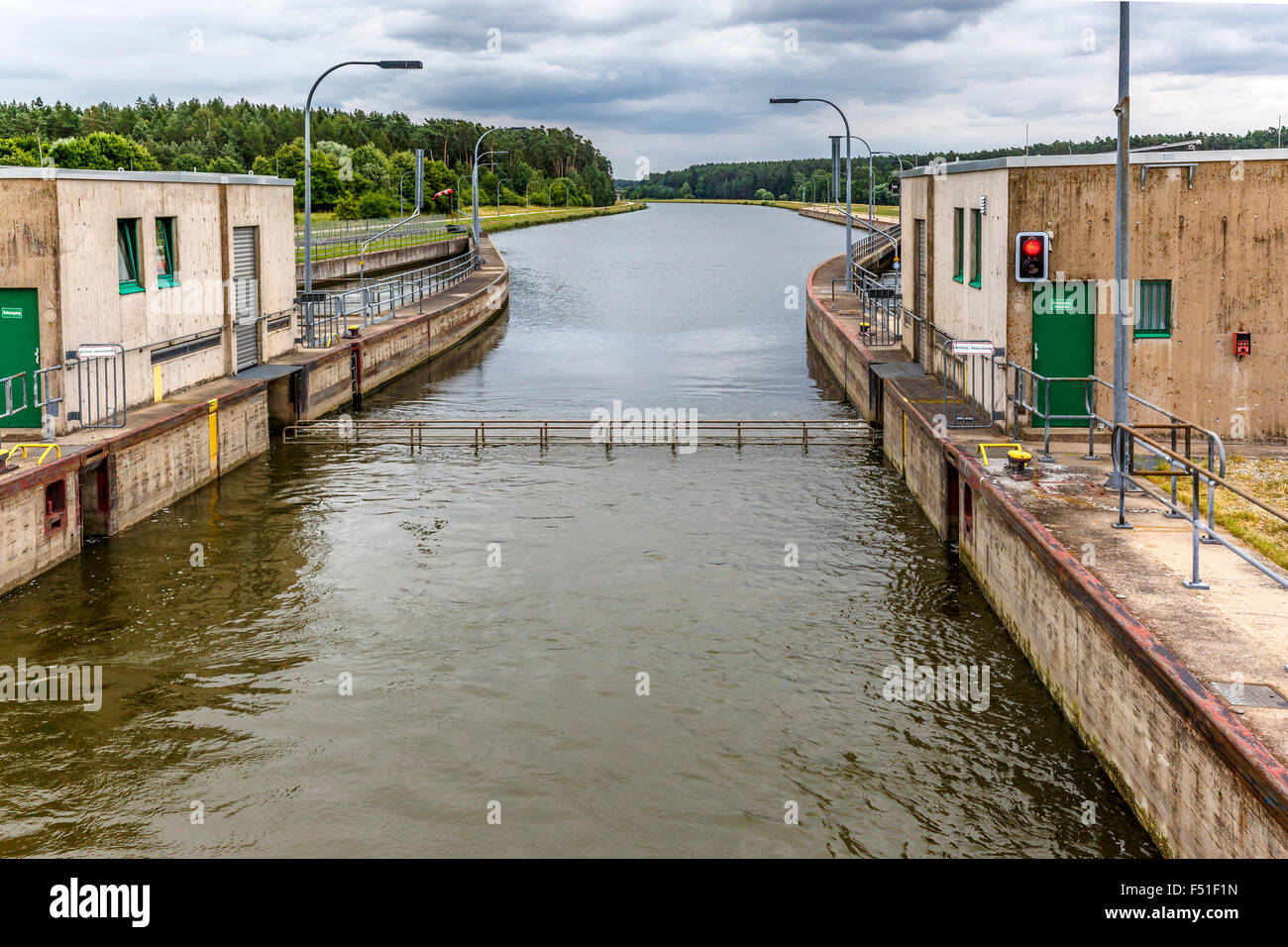 Lock on the Main-Danube River near Nuremberg, Germany Stock Photo - Alamy