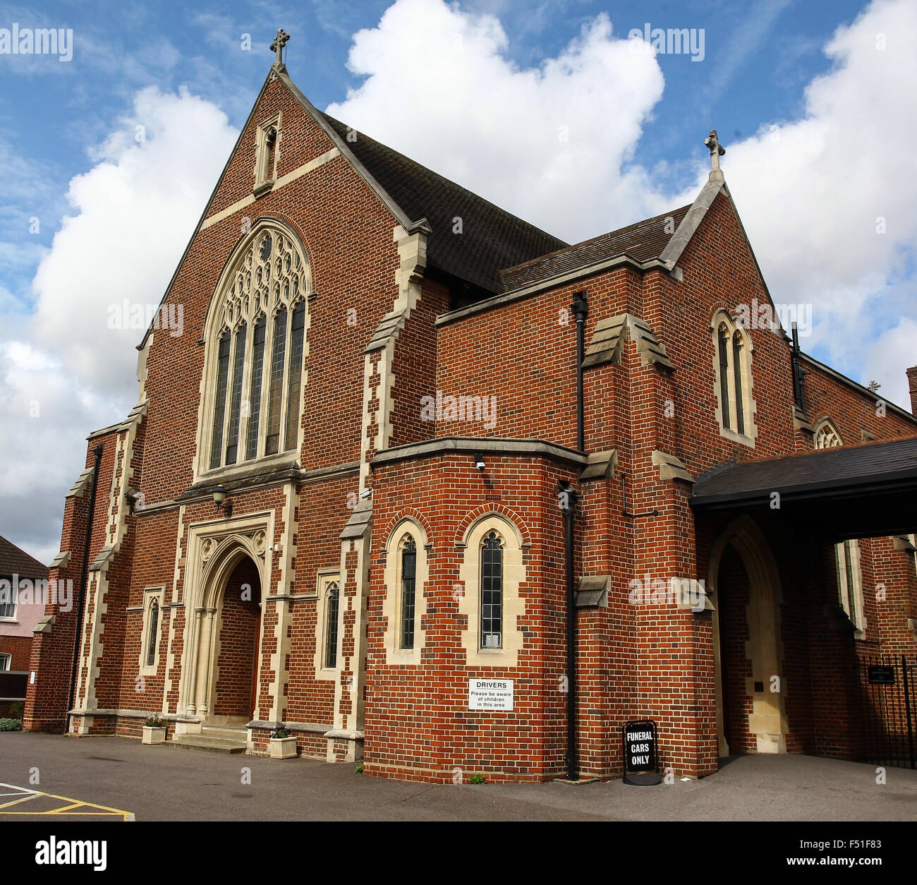 The funeral of Stephen Lewis at Our Lady of Lourdes Church in Wanstead ...