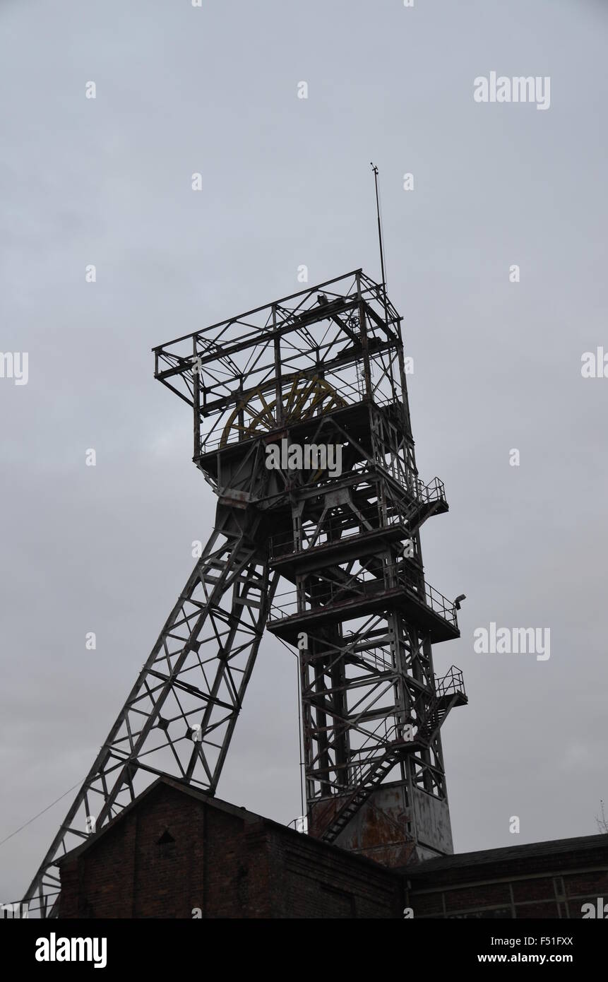 Historic mining shaft coal mines Stock Photo - Alamy