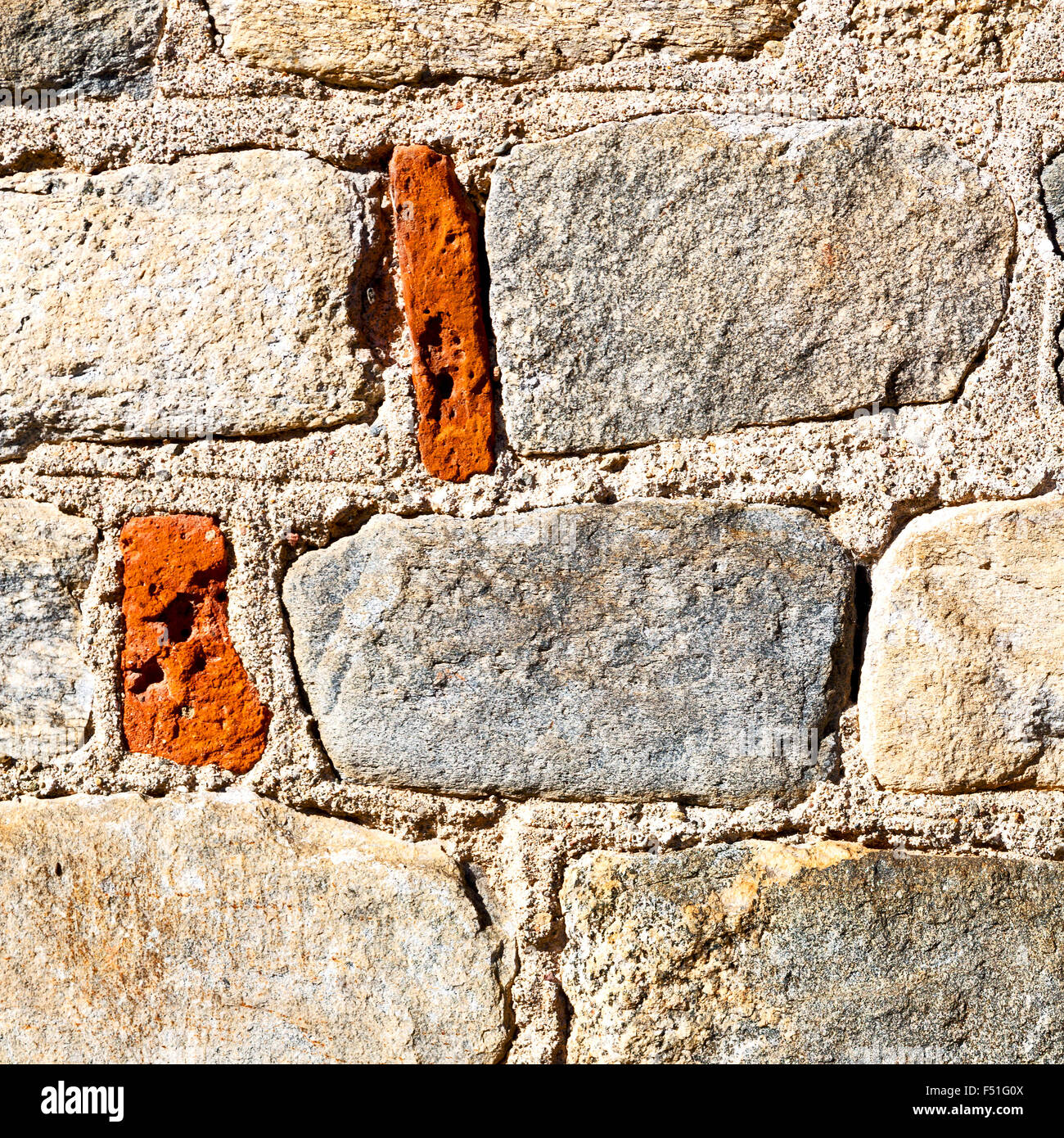 step brick in greece old wall and texture material the background Stock ...