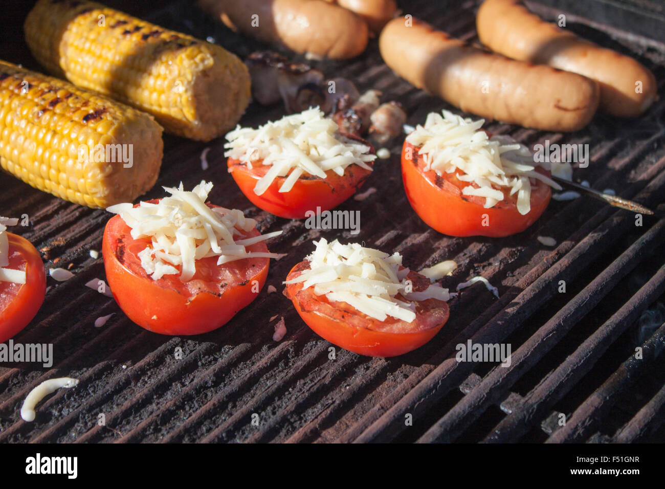 Baked red sausage garlic hi-res stock photography and images - Alamy