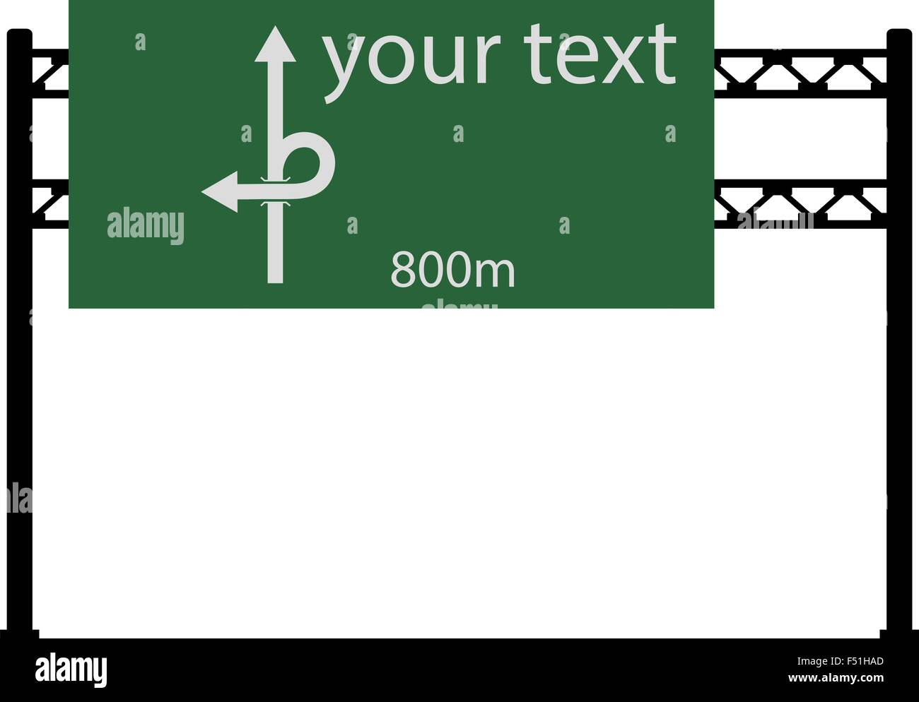 Wide road sign Stock Vector Images - Alamy