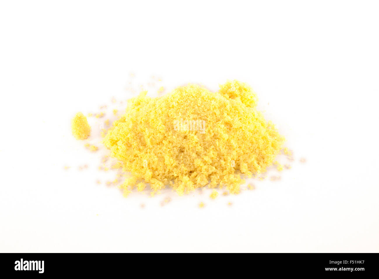 Isolated, yellow aroma salt, on white background Stock Photo - Alamy