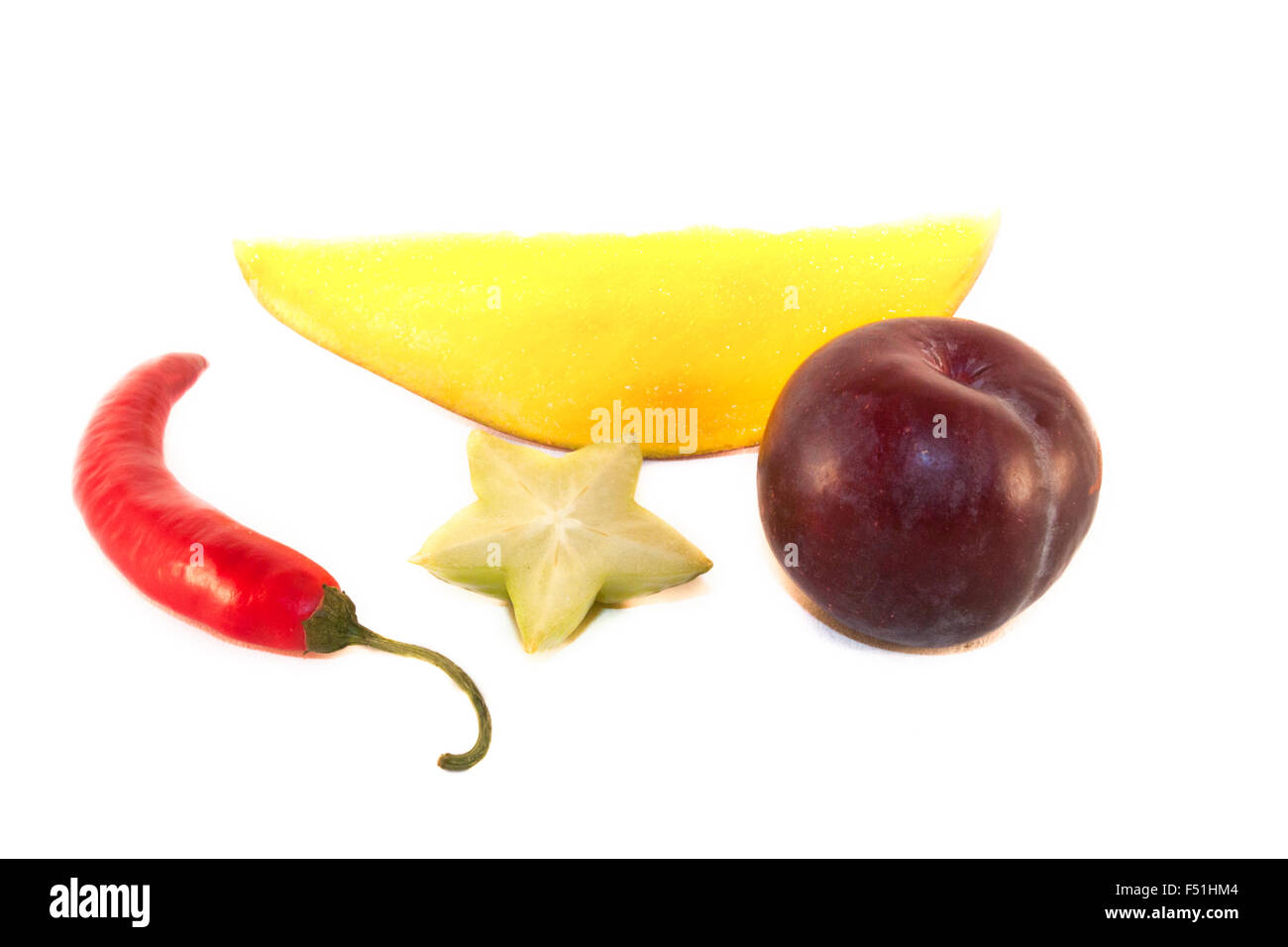 Mango and apricot Cut Out Stock Images & Pictures - Alamy