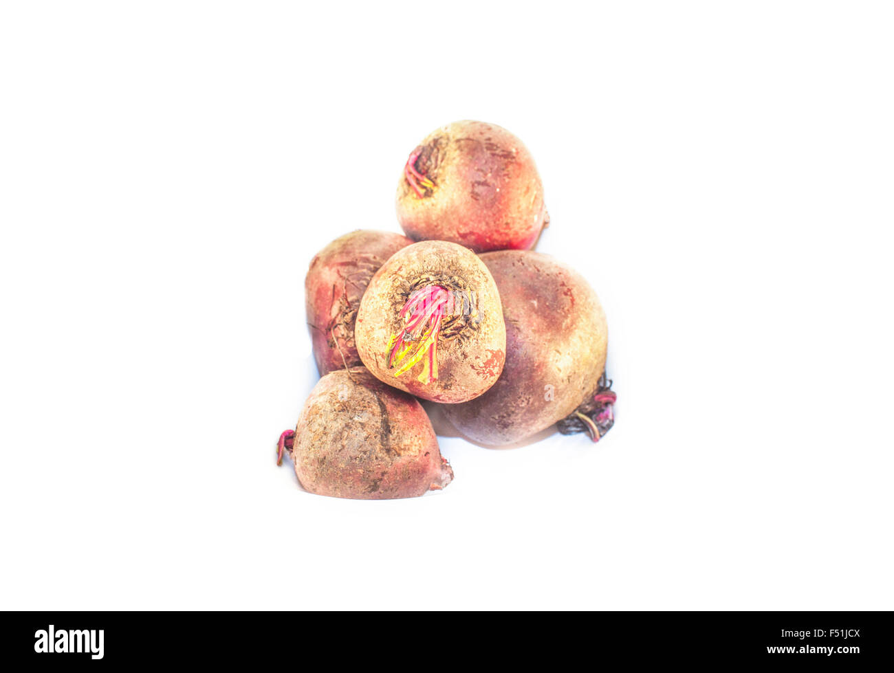 A bowl full of purple beetroot, isolated on white background Stock ...