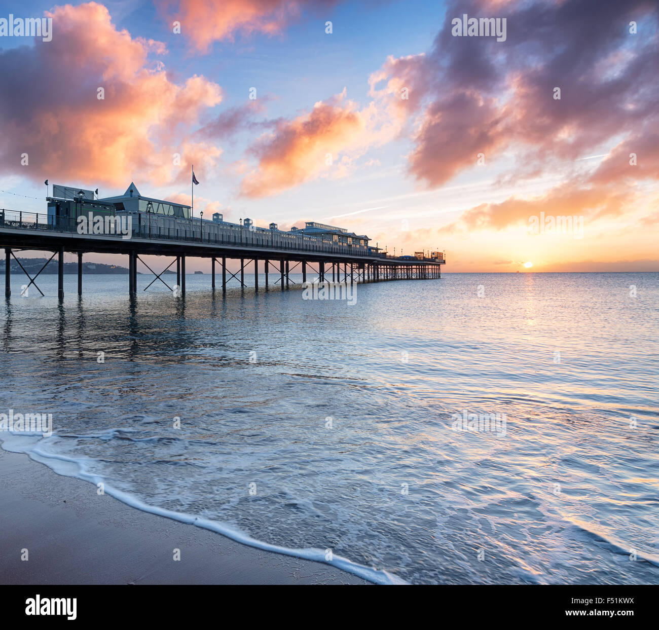 Paignton pier sunrise hi-res stock photography and images - Alamy