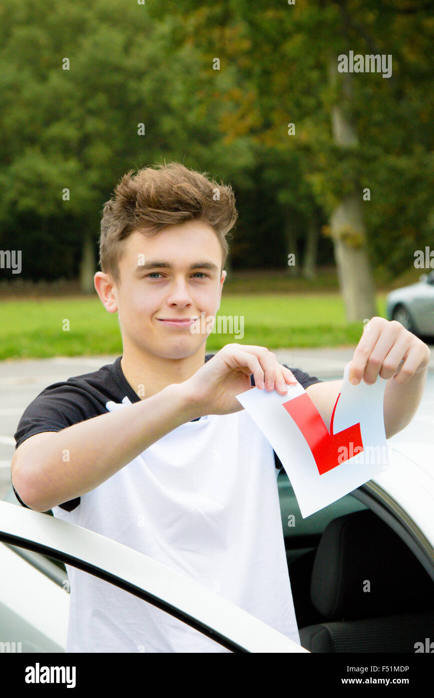 UK Learner Driver Stock Photo - Alamy