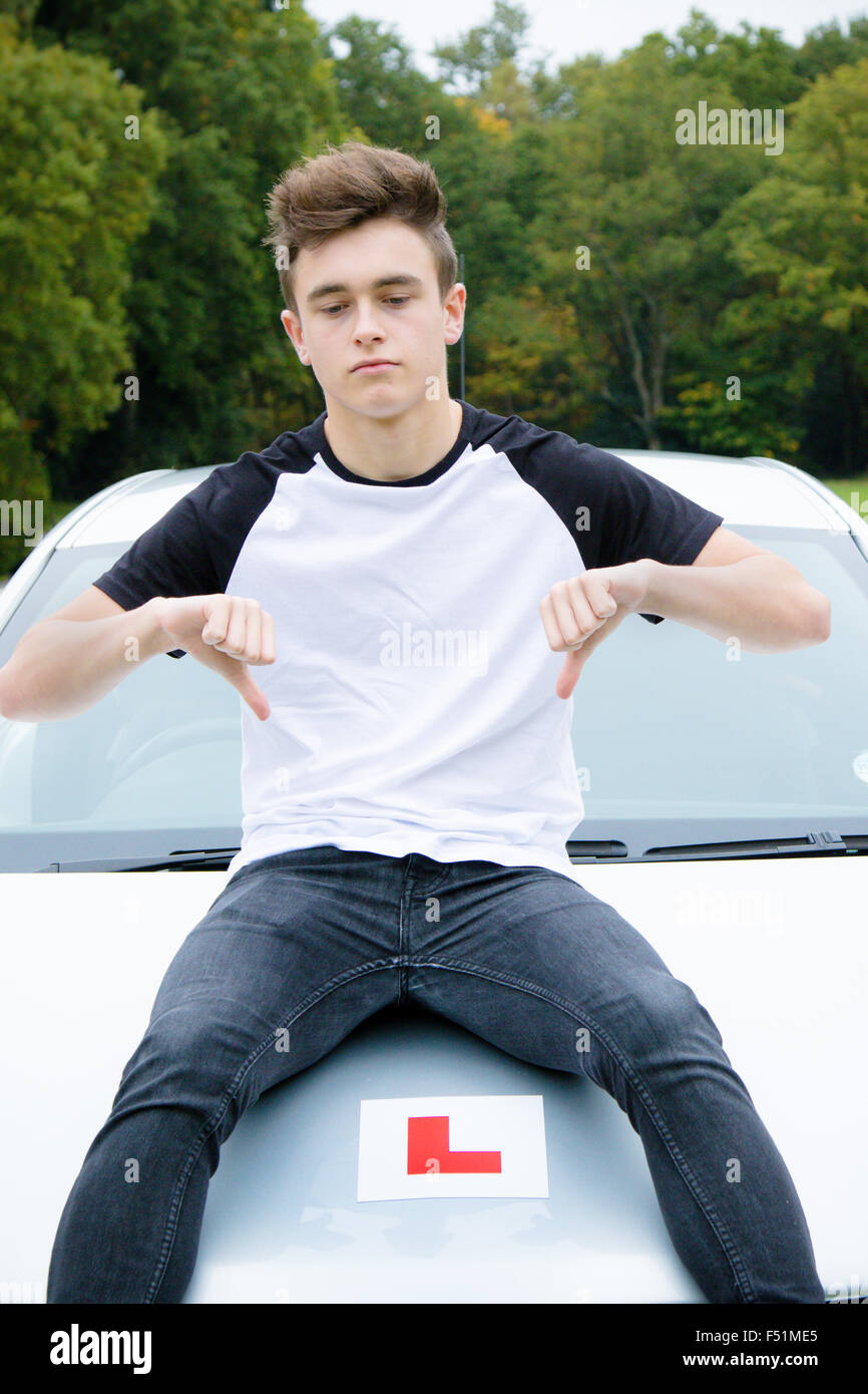 UK Learner Driver Stock Photo - Alamy