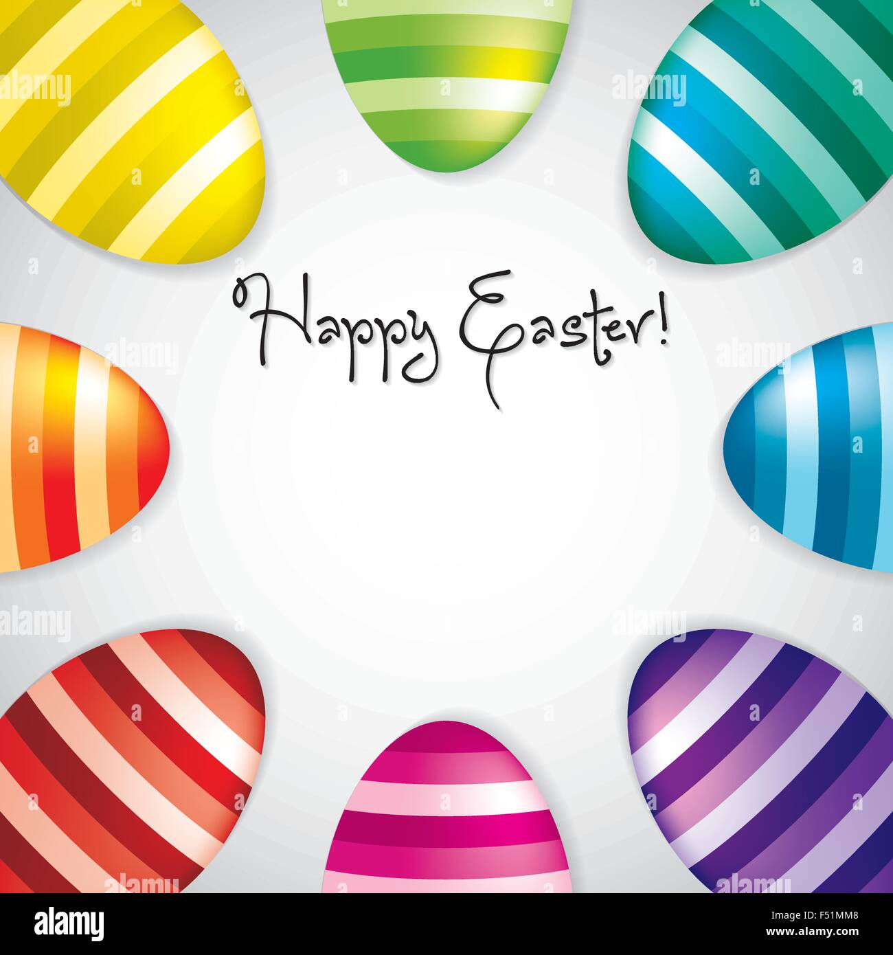 Circle of Easter eggs border in vector format Stock Vector Image & Art ...