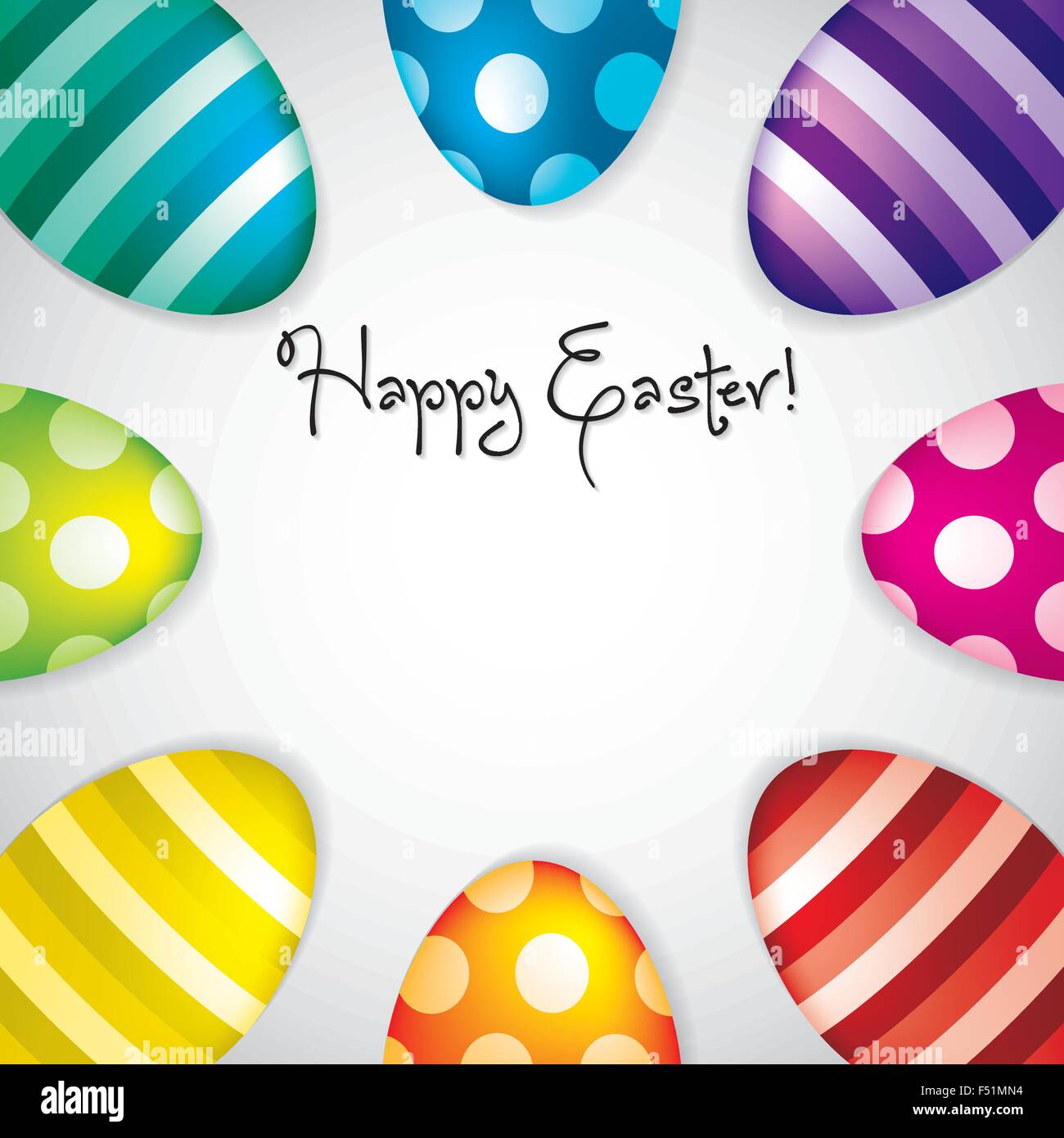 Circle of Easter eggs border in vector format Stock Vector Image & Art ...
