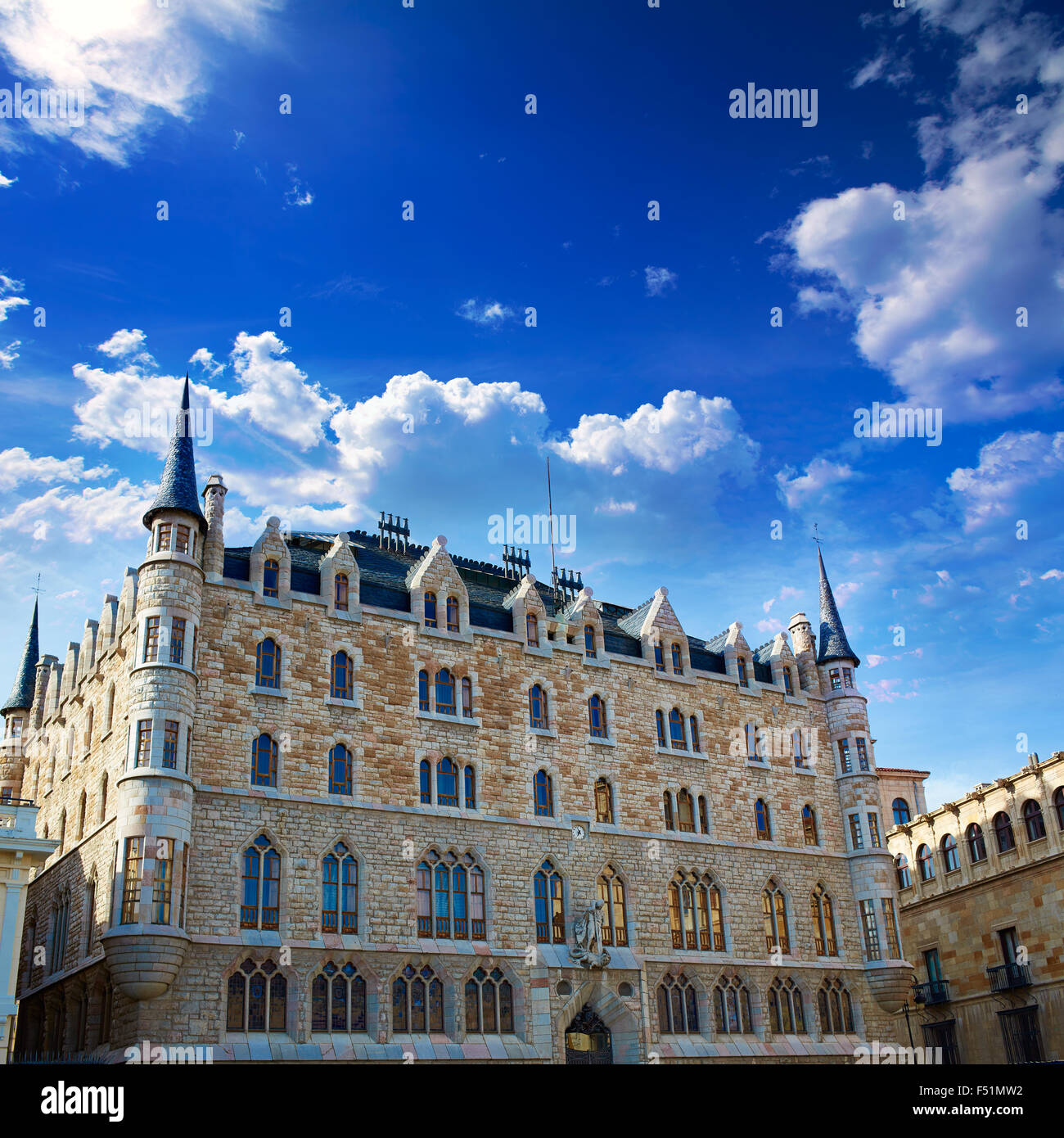Casa botines in Leon By Antoni Gaudi architect in 1894 Modernism by ...