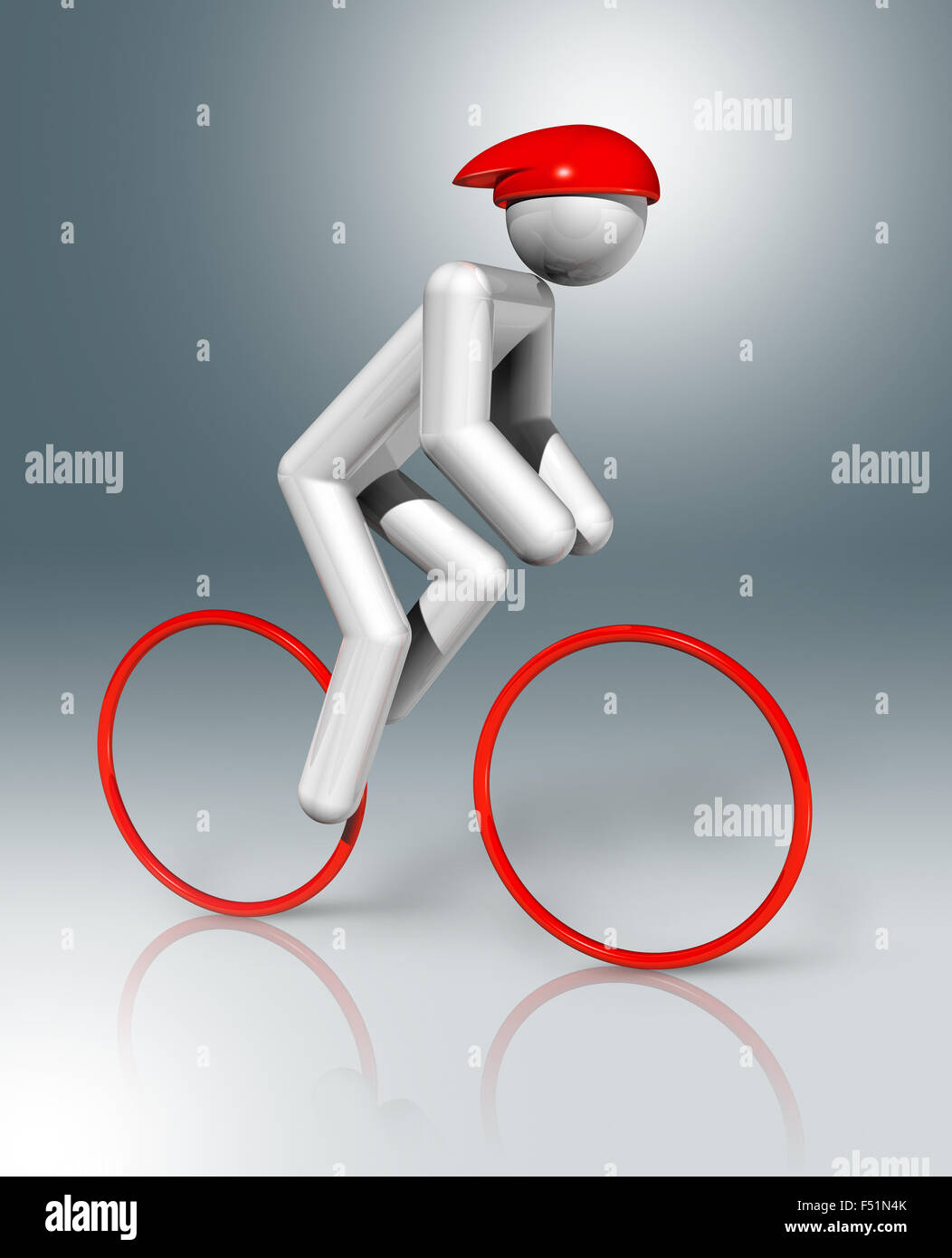 Stick figure cycling hi-res stock photography and images - Alamy
