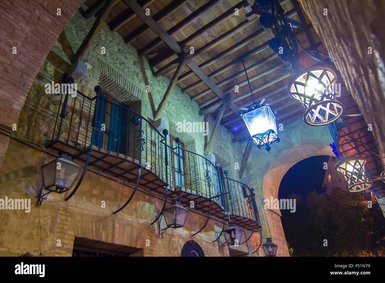medieval style houses in the city of Cordoba, Spain Stock Photo - Alamy