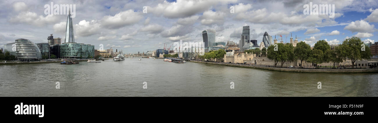 London buildings panoramic view Stock Photo - Alamy