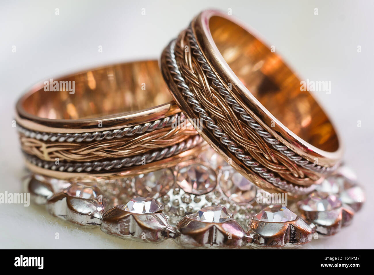 Beautiful wedding rings Stock Photo - Alamy