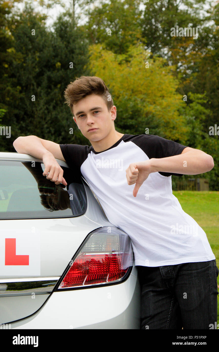 UK Learner Driver Stock Photo - Alamy