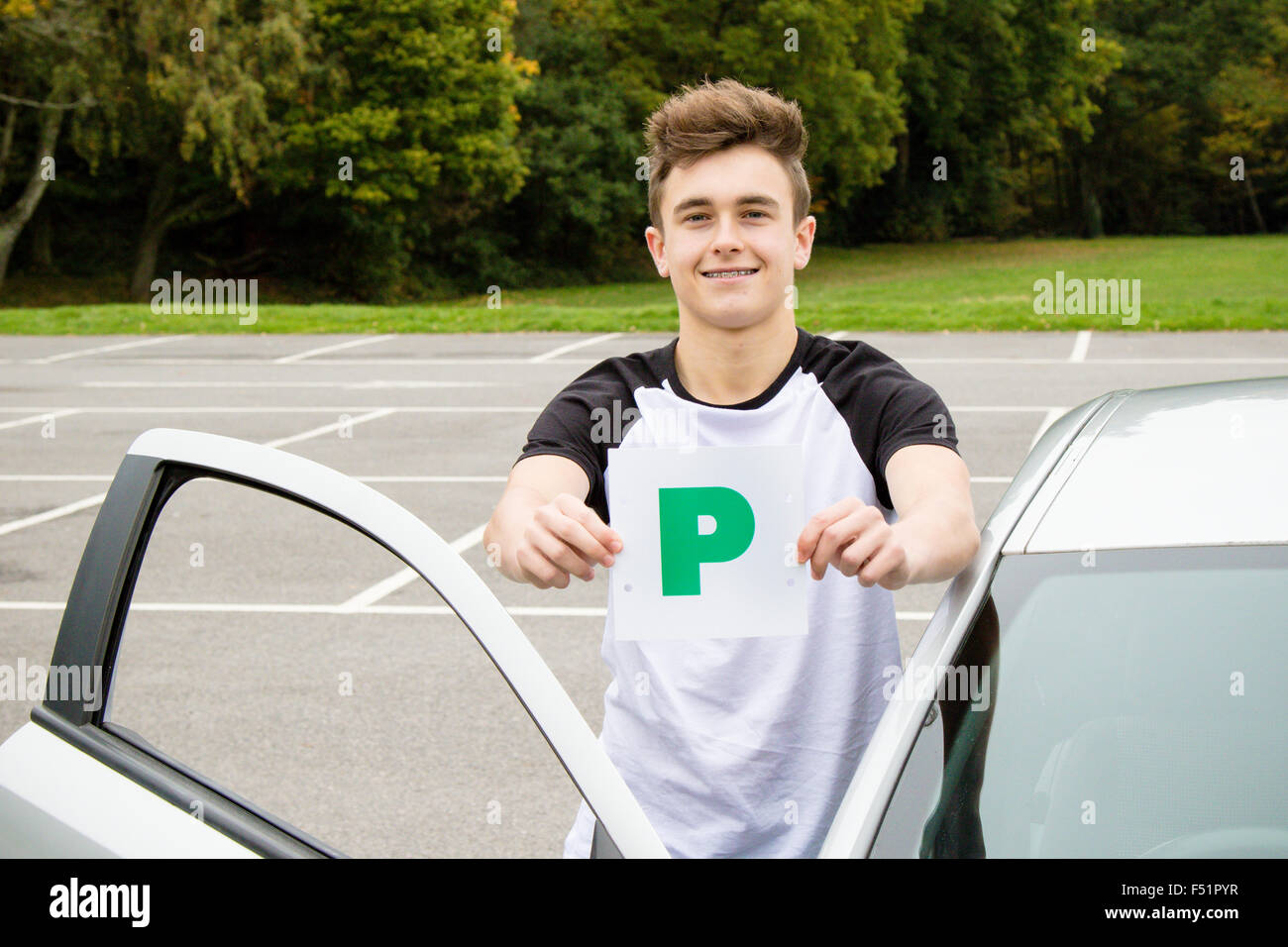 UK Learner Driver Stock Photo - Alamy