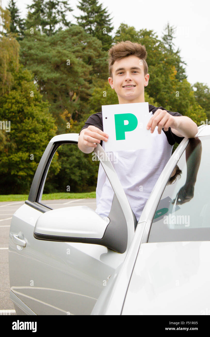 UK Learner Driver Stock Photo - Alamy